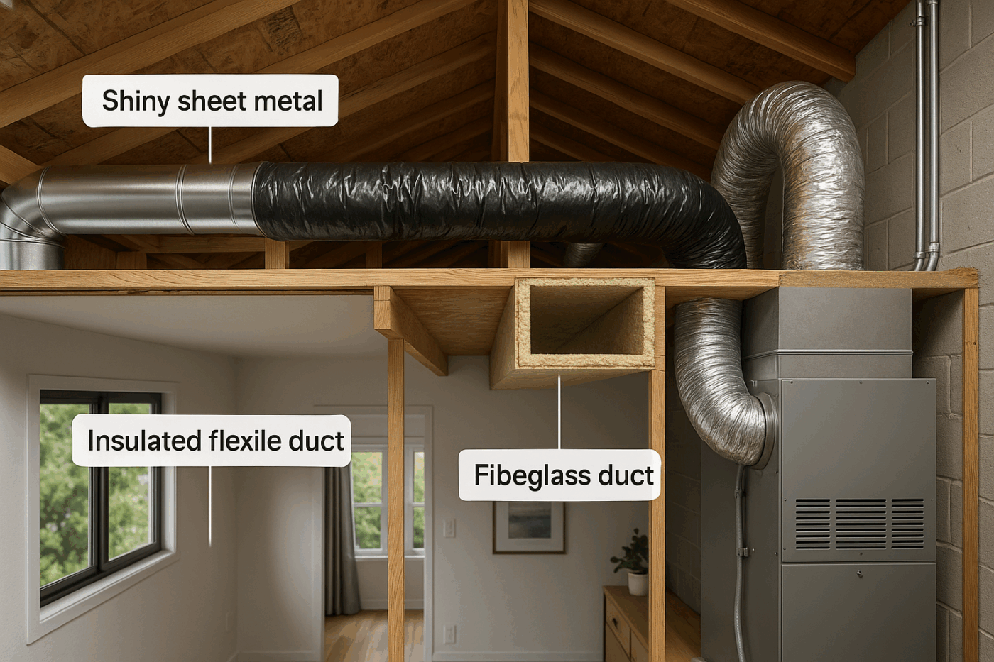 HVAC Air Duct Materials Guide Pros Cons Best Uses | Livinon Mechanical