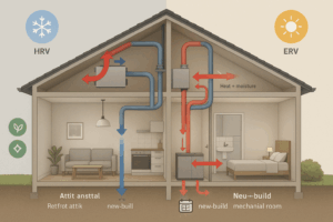 HRV vs ERV Whole House Ventilation Guide | Livinon Mechanical